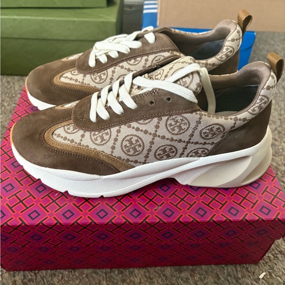 Tory Burch | Shoes | Tory Burch T Monogram Good Luck Trainer Sneakers ...